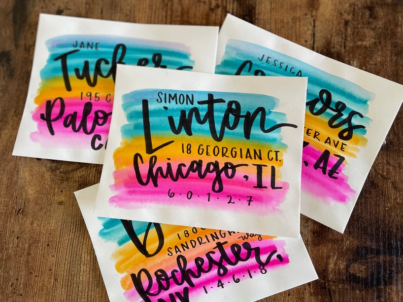 Modern Calligraphy Envelope Addressing: Hand-lettered Envelopes for ...
