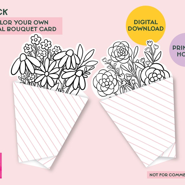 Printable Bouquet - Etsy UK