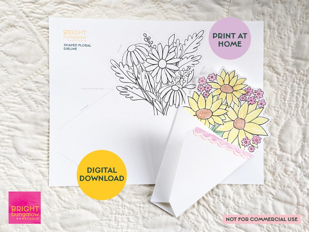 Printable Fall Color Your Own Card, DIY Thanksgiving Craft, Kids Fall ...