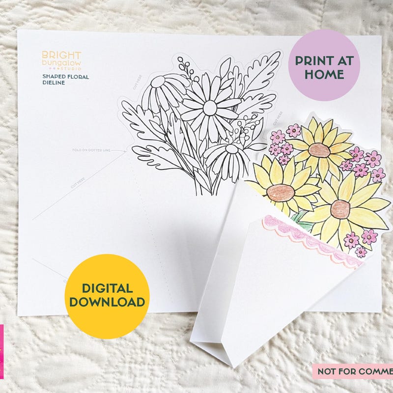 Printable Sunflower - Etsy
