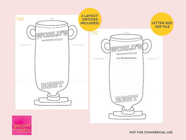 PRINTABLE Father's Day Coloring Card, Color Your Own Card, Instant ...