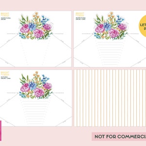 Printable Floral Greeting Card, Instant Digital Download, Print at Home ...