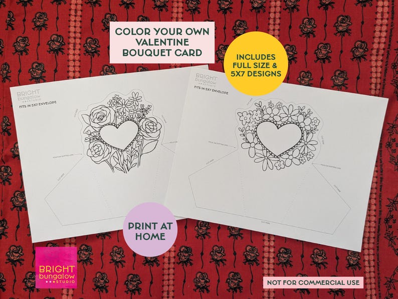 Cute Printable Valentines Day Cards, Kids Valentines Coloring Cards ...
