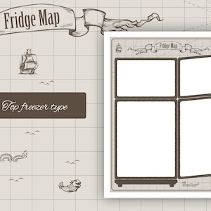 Efficient Fridge Food Inventory - Printable Kitchen Organizer - A4 ...