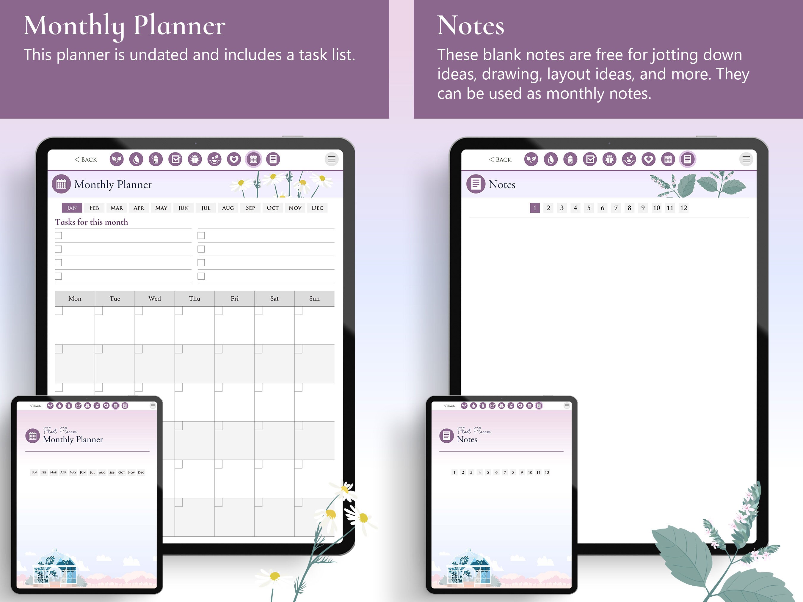 Digital Plant Planner for Goodnotes, Ultimate Plant Lover's Dream, 60 ...