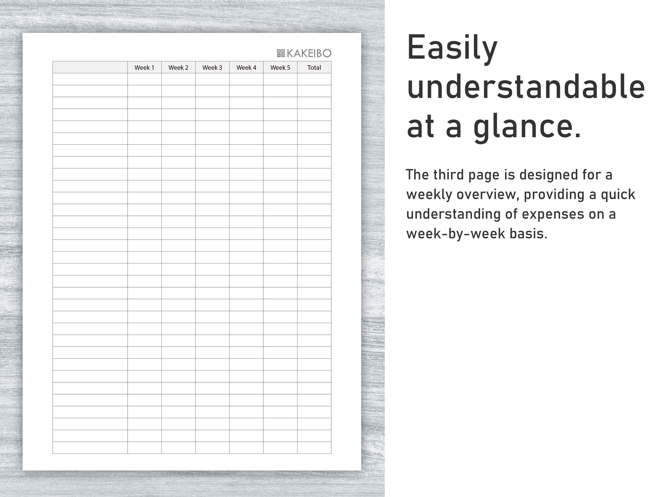 KAKEIBO Budget Planner Kakeibo Printable Financial Planner - Etsy