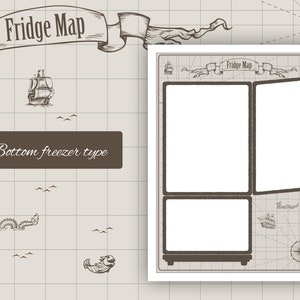 Efficient Fridge Food Inventory - Printable Kitchen Organizer - A4 ...