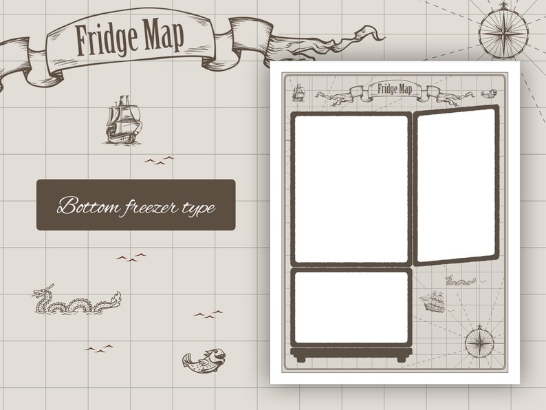Efficient Fridge Food Inventory - Printable Kitchen Organizer - A4 ...