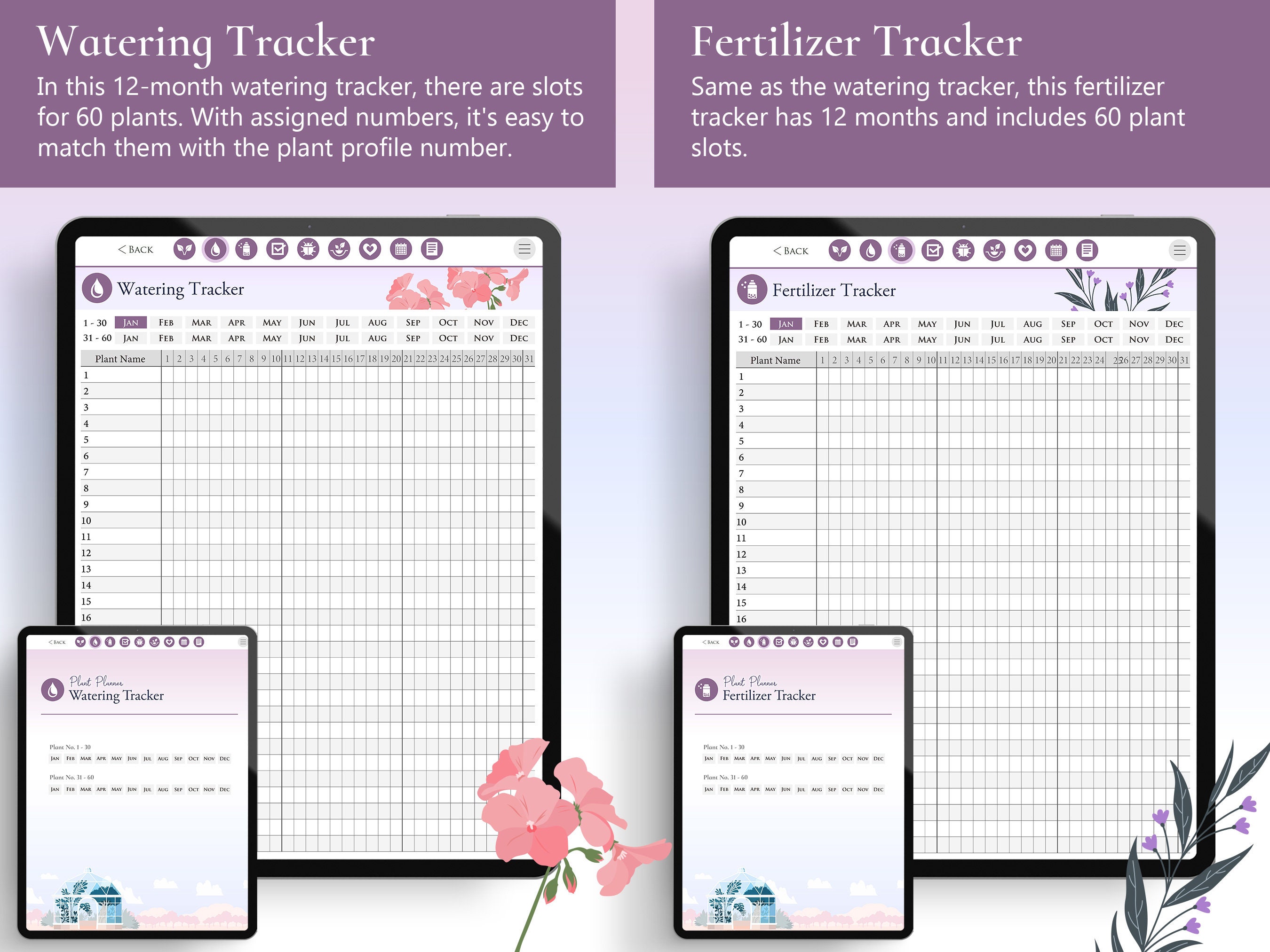 Digital Plant Planner for Goodnotes, Ultimate Plant Lover's Dream, 60 ...