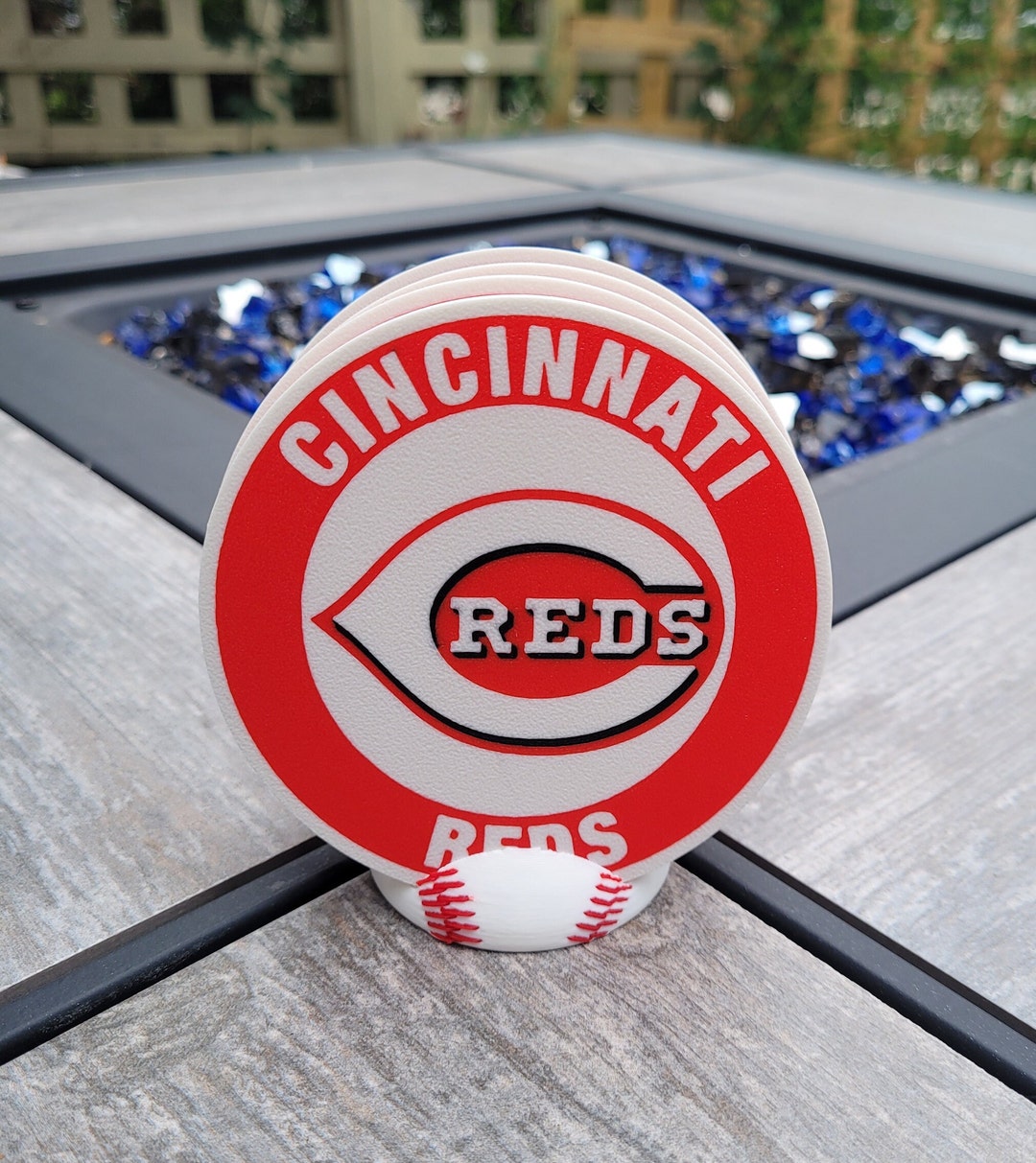 Cincinnati Reds Coaster Set 3D Printed set of 4 - Etsy