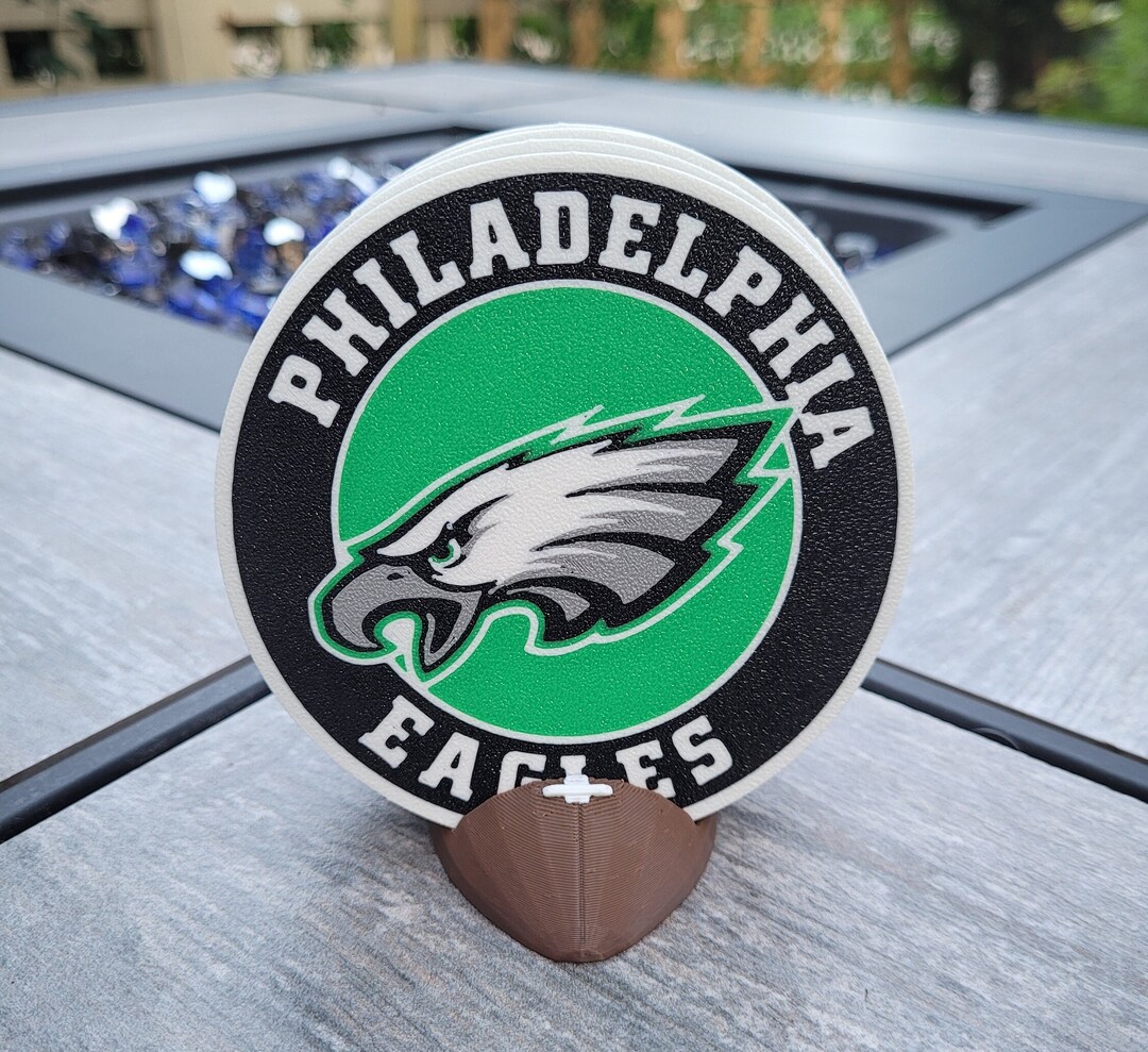 Philadelphia Eagles Coasters Set 3D Printed set of 4 - Etsy