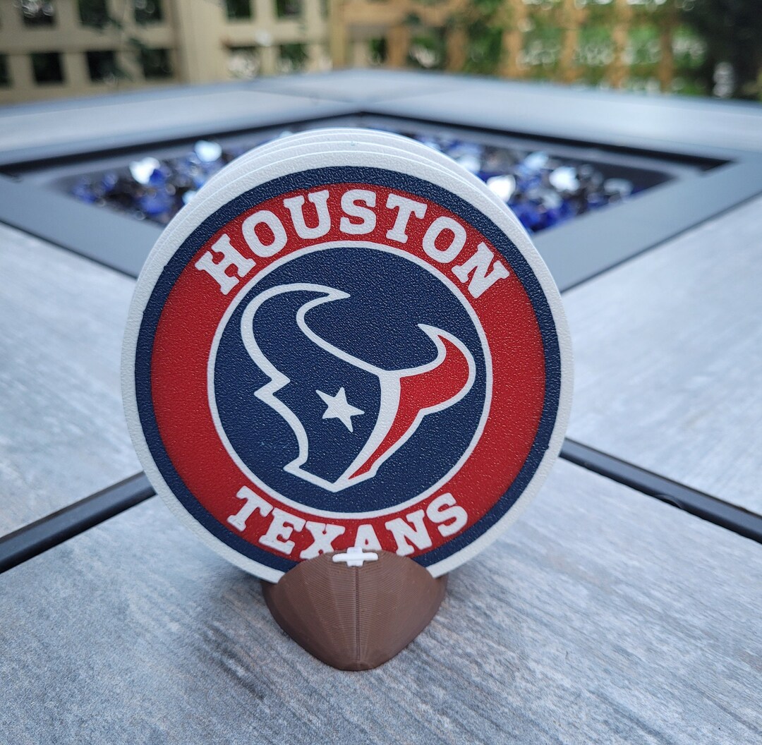 Houston Texans Coasters Set 3D Printed set of 4 - Etsy