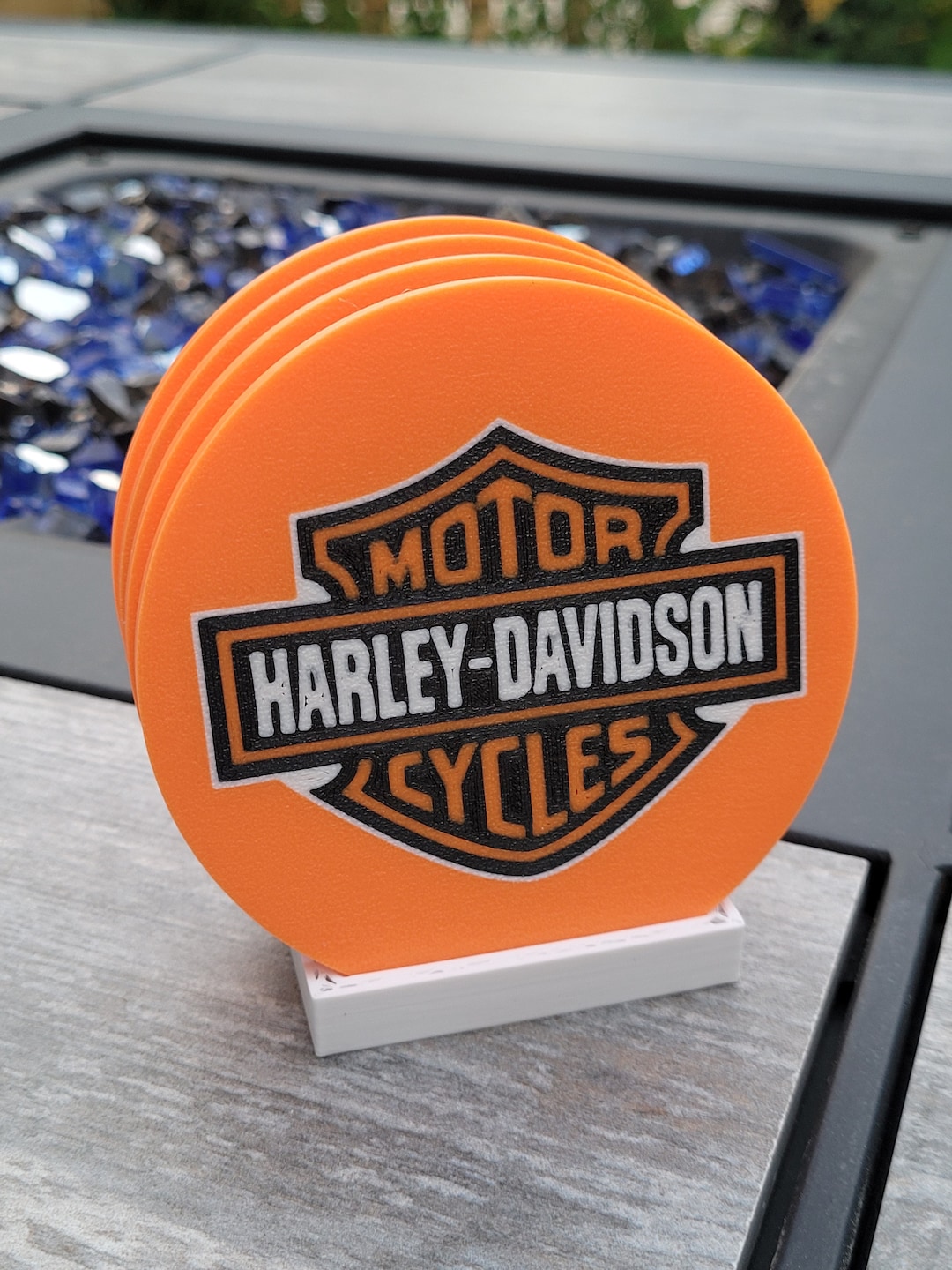 Harley Davidson Motorcycles Coasters set of 4 3D Printed - Etsy