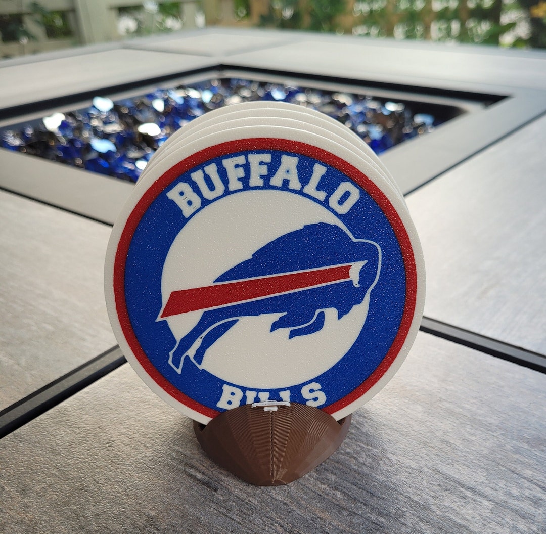 Buffalo Bills Coasters Set 3D Printed set of 4 - Etsy