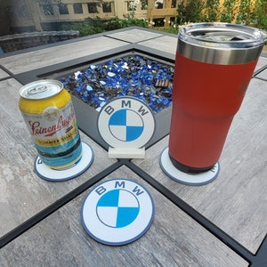 BMW Coasters set of 4 3D Printed - Etsy