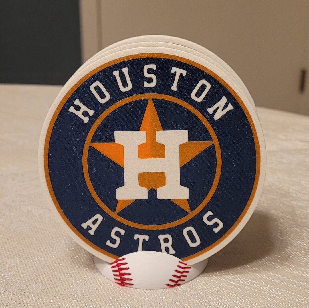 Houston Astros Coaster Set 3D Printedset of 4 - Etsy