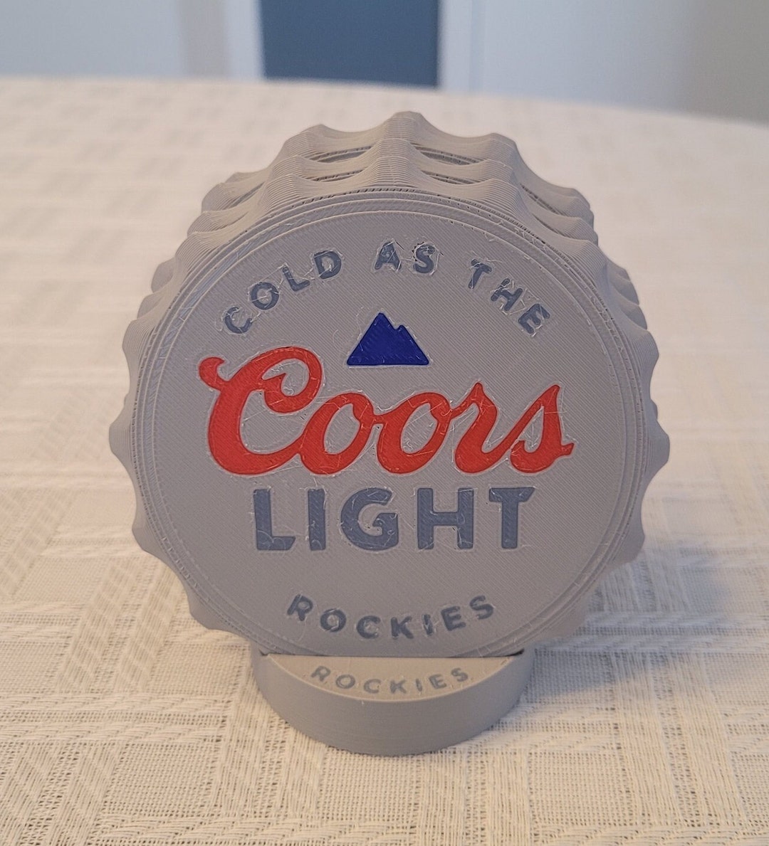 Coors Light Bottle Cap Coasters set of 4 3D Printed - Etsy