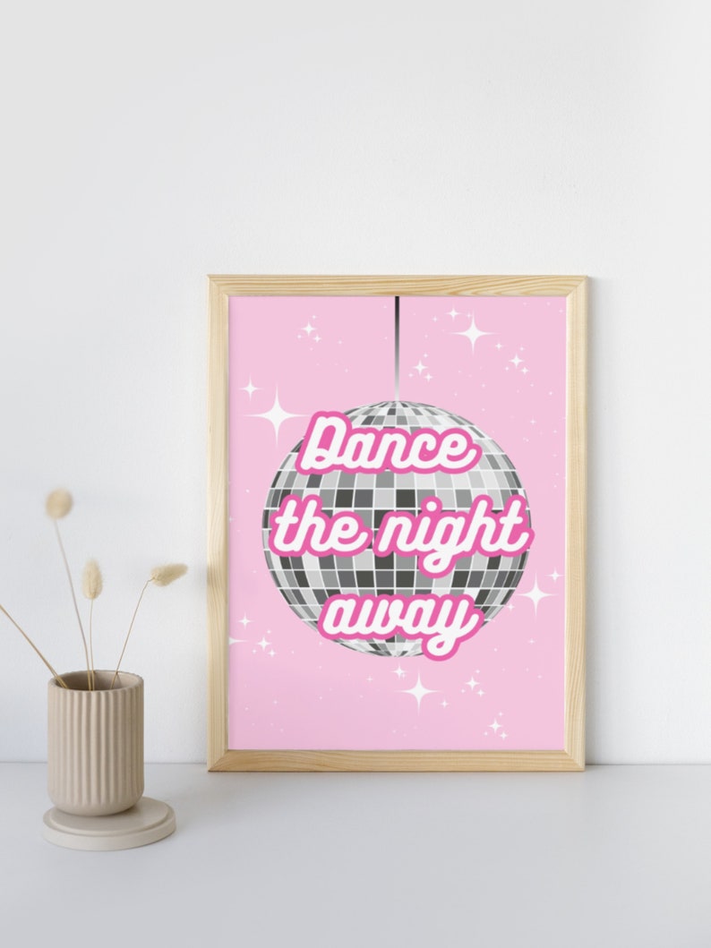 Dance the Night Barbie Inspired Printable Poster Pink Poster Barbie ...