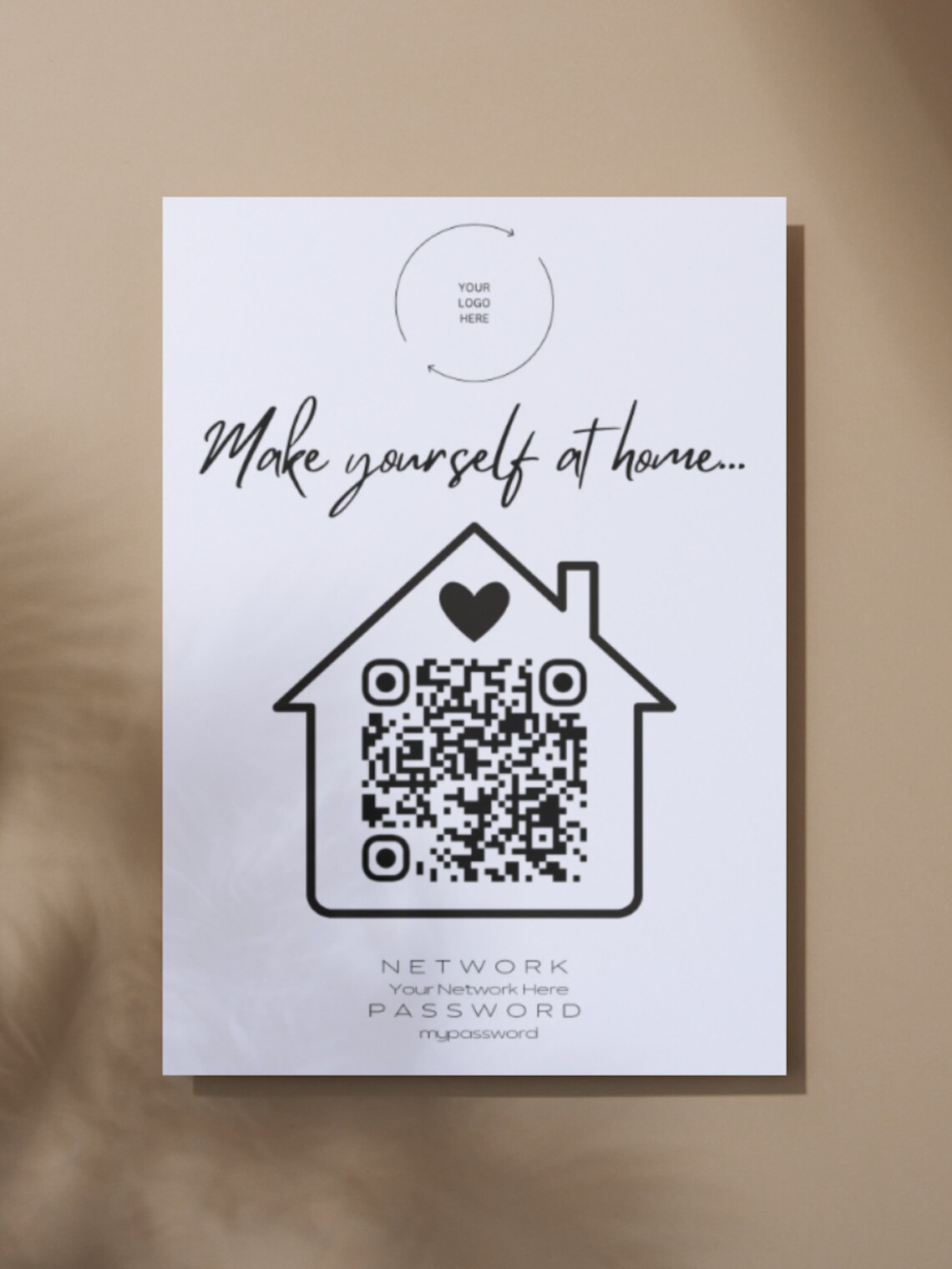 Wifi Printable Poster QR Code | Wifi Sign | QR Wifi | Wifi Sign | Wifi ...