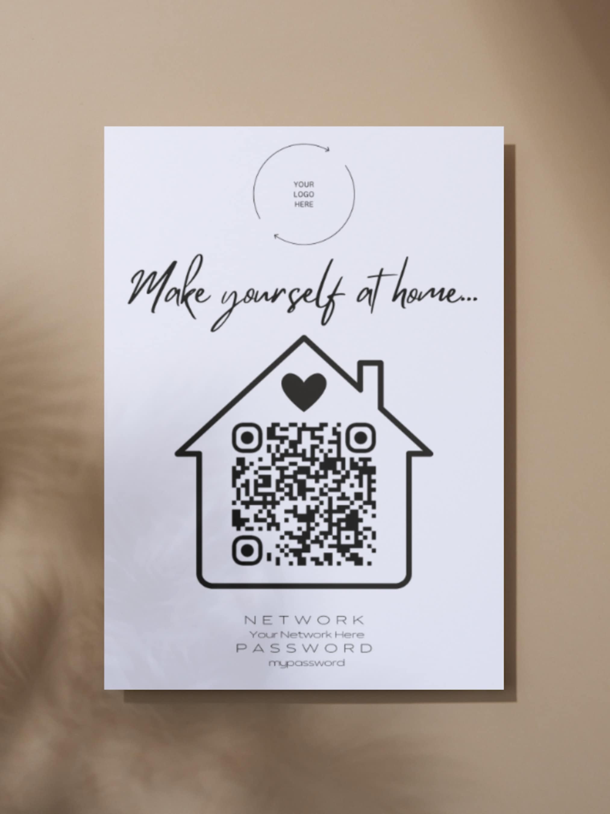 Wifi Printable Poster QR Code | Wifi Sign | QR Wifi | Wifi Sign | Wifi ...