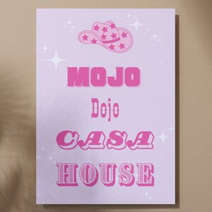 Mojo Dojo Casa House Barbie Inspired Printable Poster | Pink Poster ...