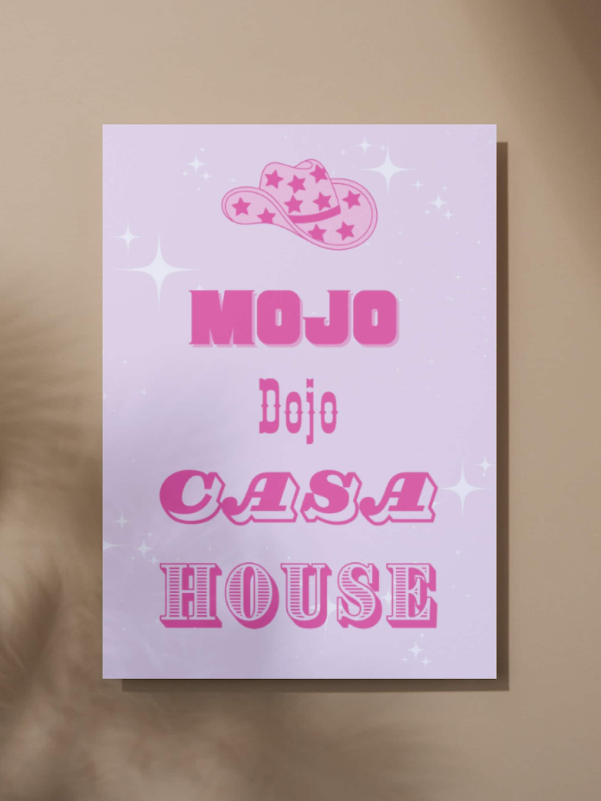 Mojo Dojo Casa House Barbie Inspired Printable Poster | Pink Poster ...