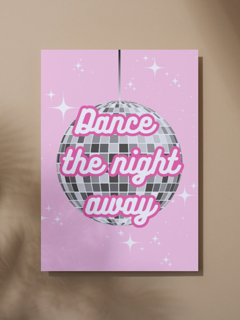Dance the Night Barbie Inspired Printable Poster Pink Poster Barbie ...