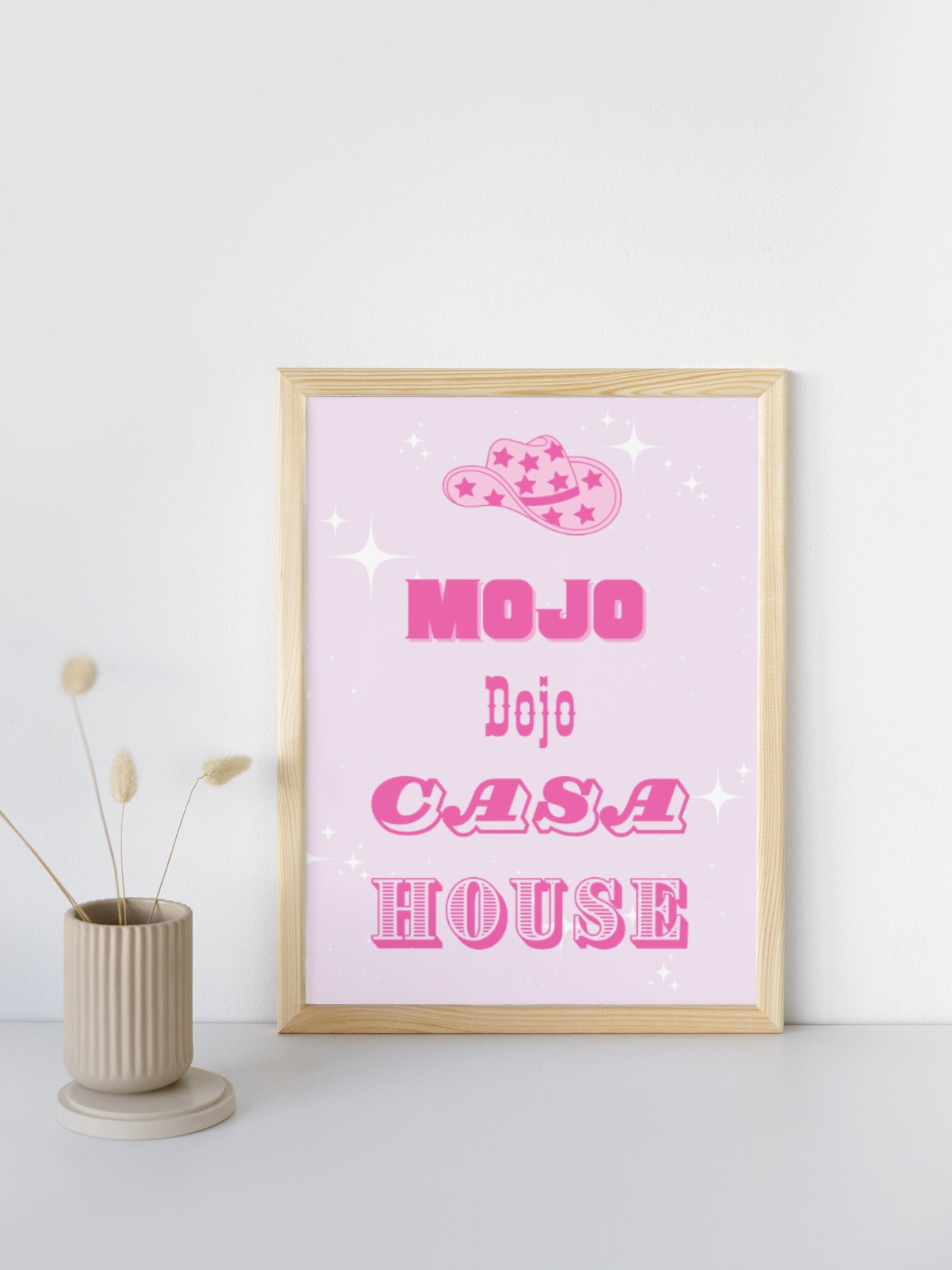 Mojo Dojo Casa House Barbie Inspired Printable Poster | Pink Poster ...