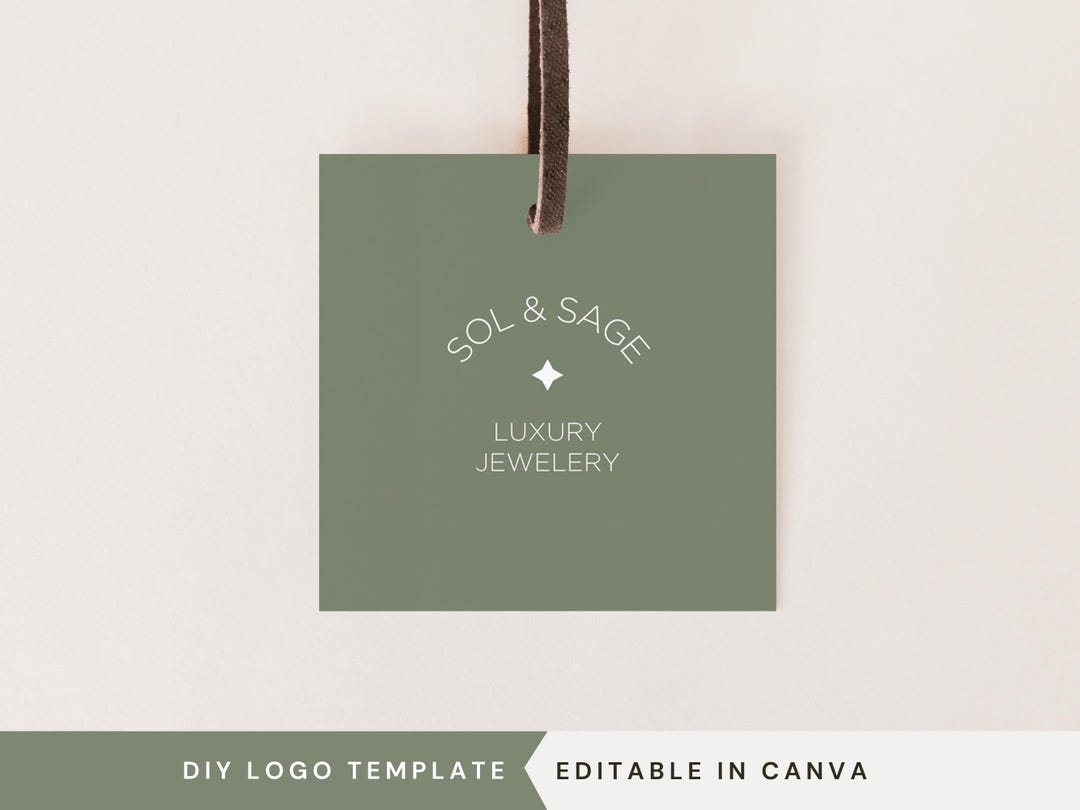 Editable Logo Design, DIY Circle Logo, Classy Logo Template, Modern ...