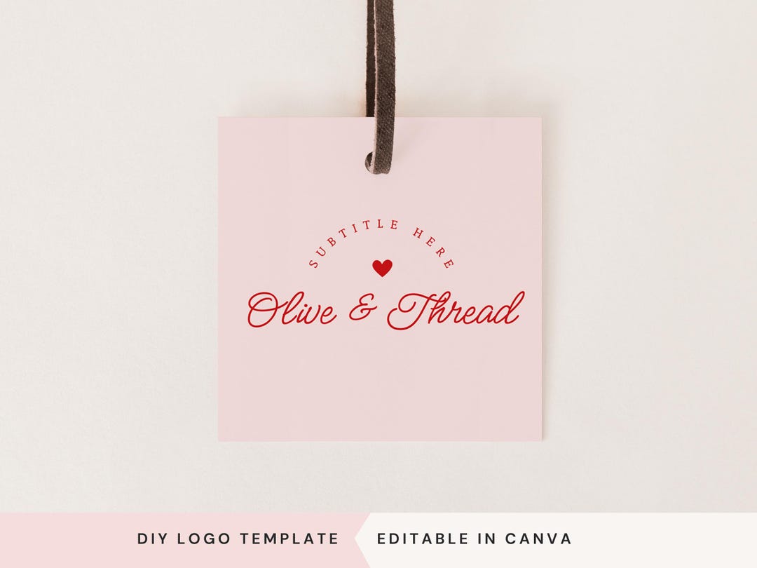 Editable Logo Design, DIY Coquette Circle Logo, Classy Logo Template ...