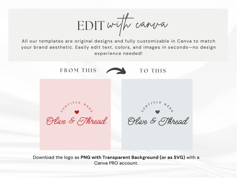 Editable Logo Design, DIY Coquette Circle Logo, Classy Logo Template ...