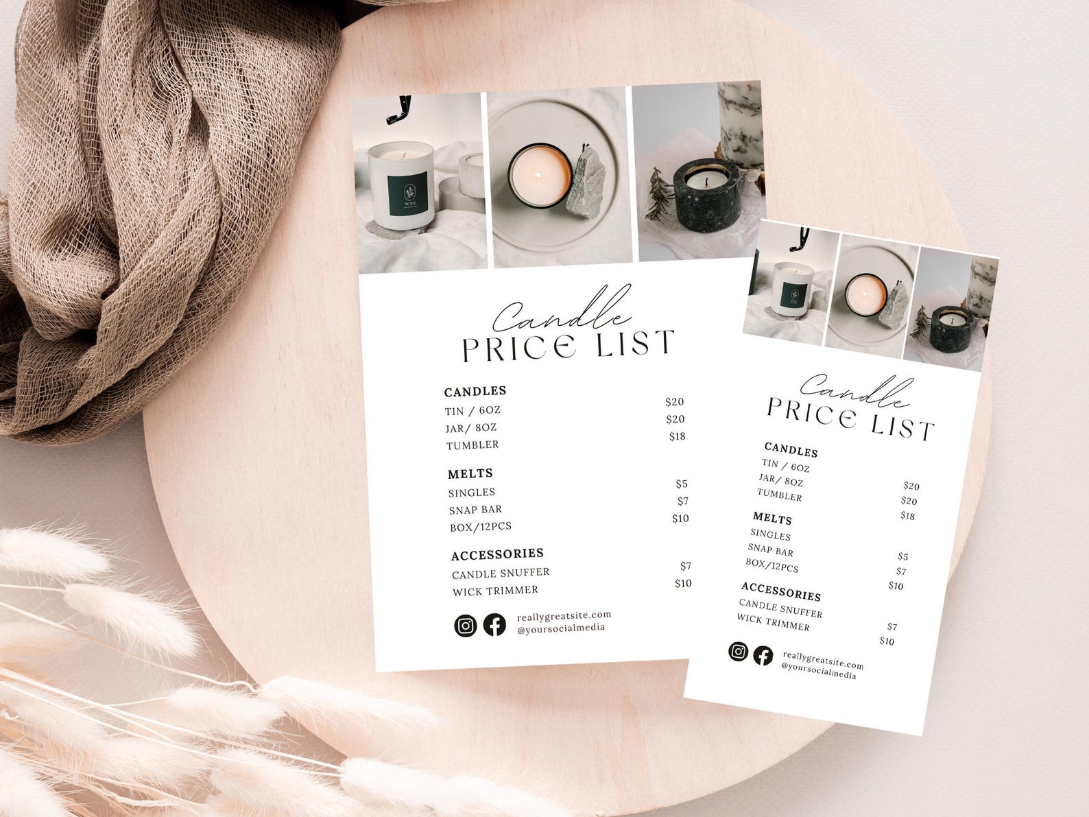 Template Price List Template, Editable Price List Template Canva ...