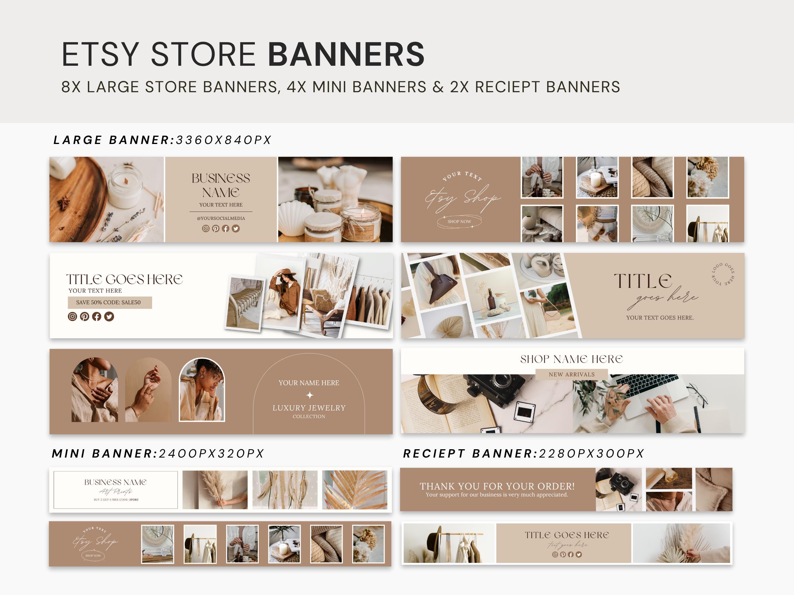 Etsy Shop Banners Etsy Shop Kit Templates Etsy Store Banner Etsy Shop ...