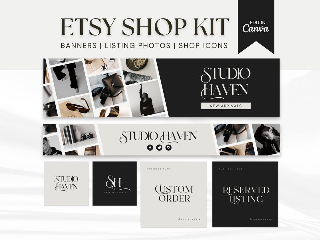 Etsy Shop Banners Etsy Shop Kit Templates Etsy Store Banner Etsy Shop ...