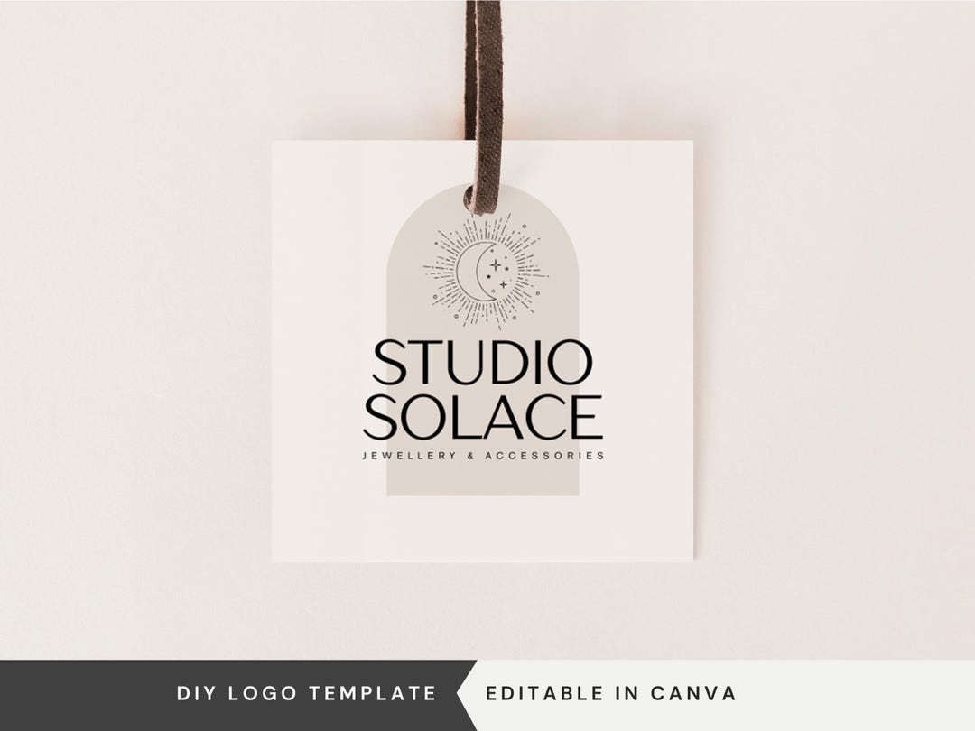 Editable Logo Design, DIY Circle Logo, Classy Logo Template, Modern ...