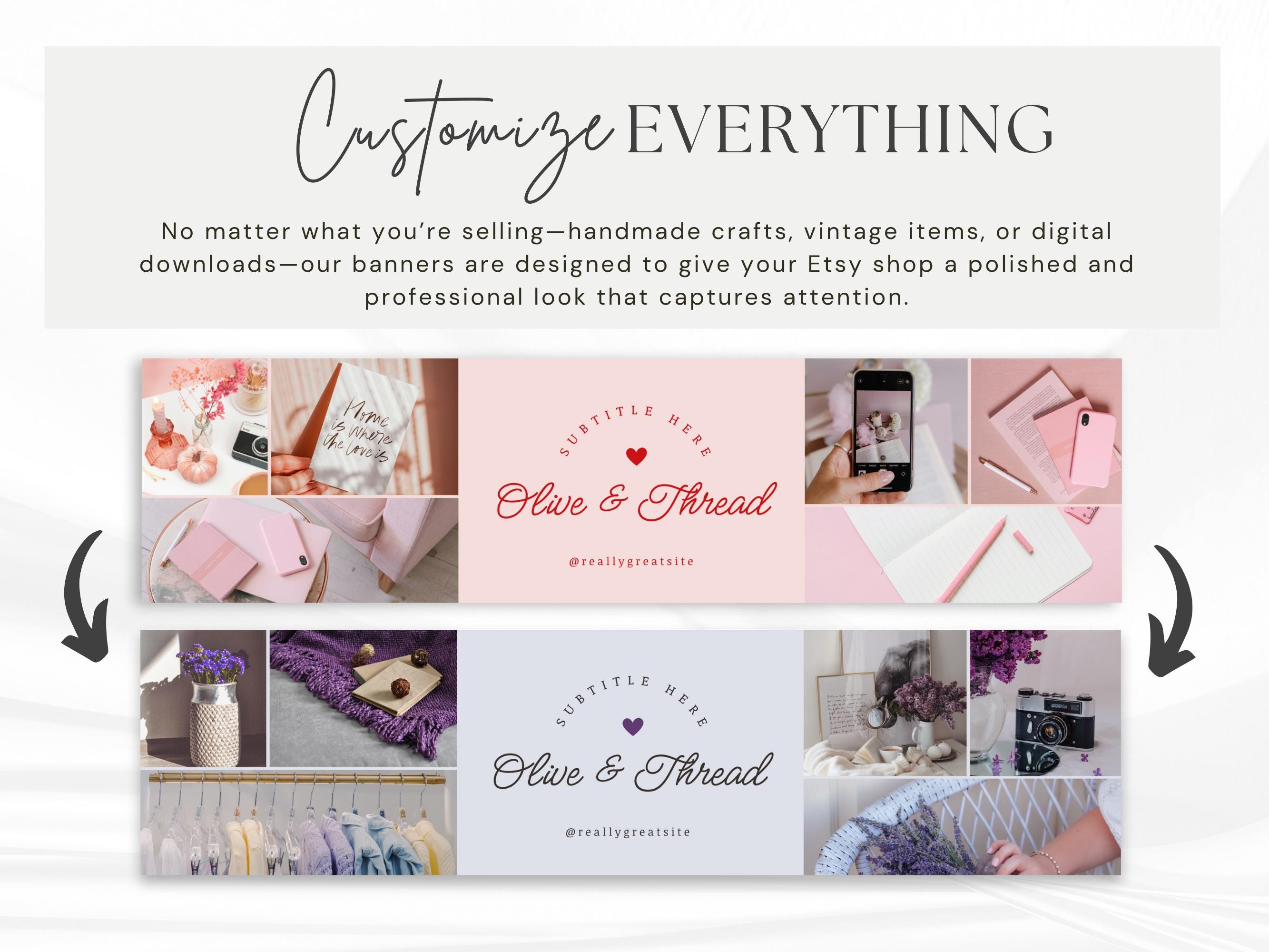 Etsy Shop Banners Etsy Shop Kit Templates Etsy Store Banner Etsy Shop ...