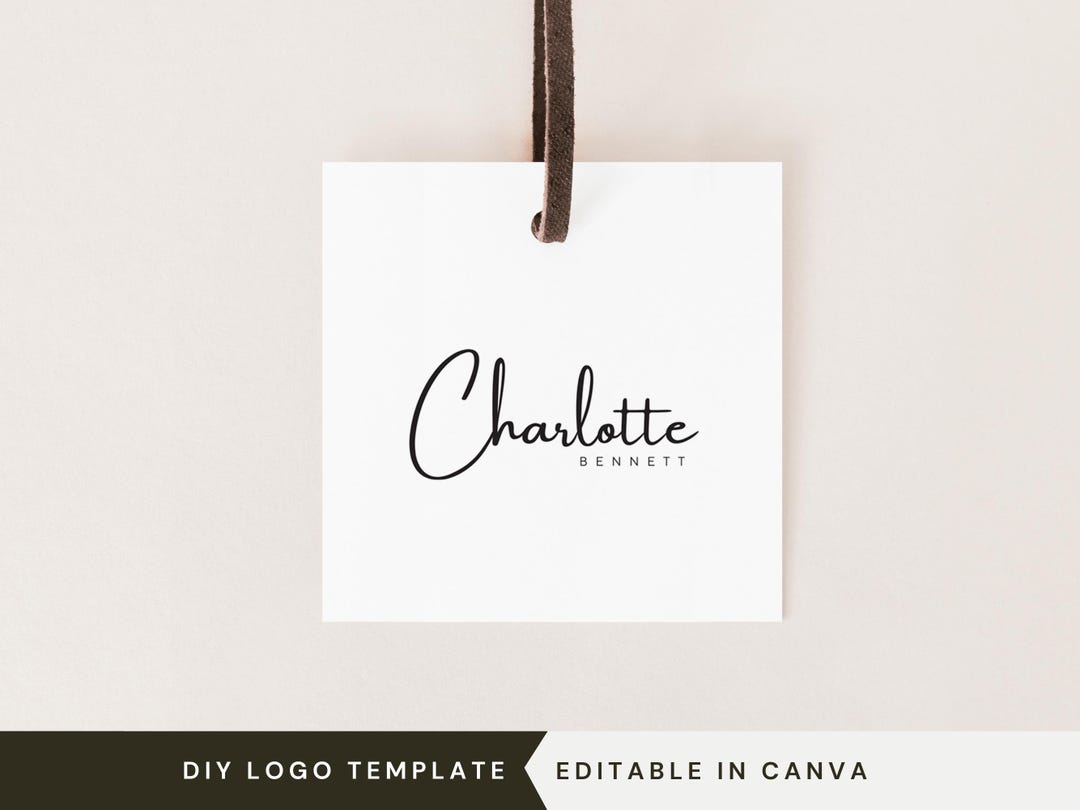 Editable Logo Design, DIY Circle Logo, Classy Logo Template, Modern ...