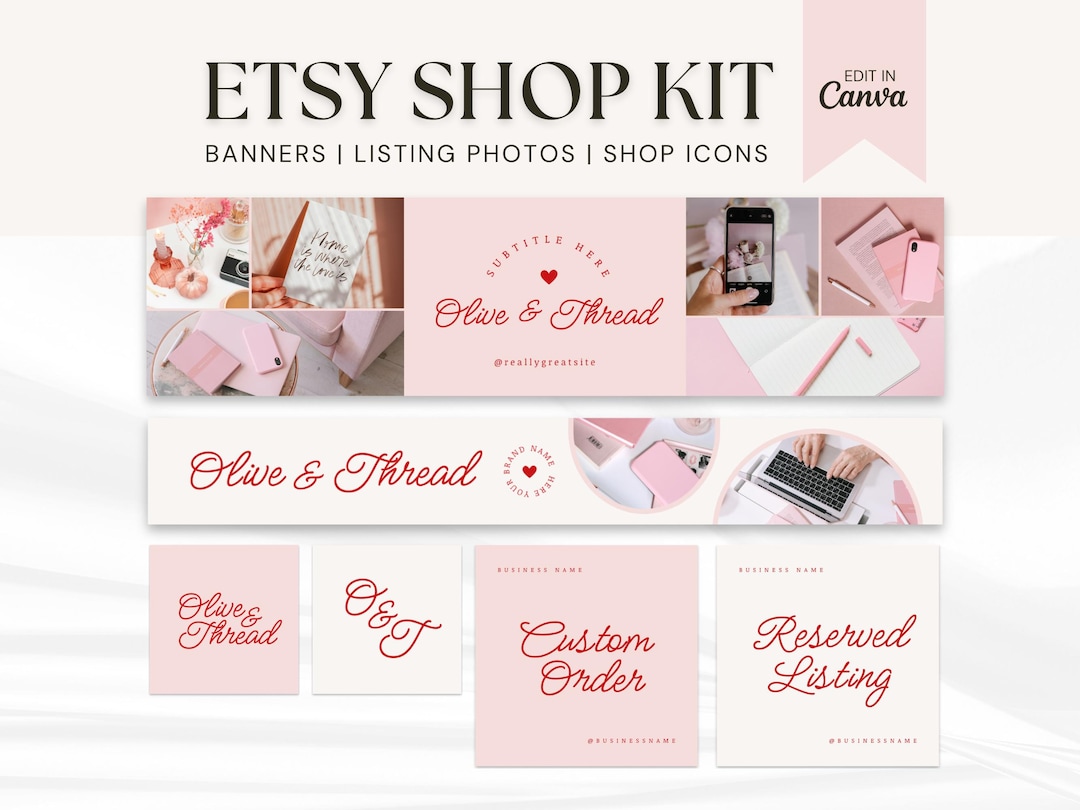 Etsy Shop Banners Etsy Shop Kit Templates Etsy Store Banner Etsy Shop ...