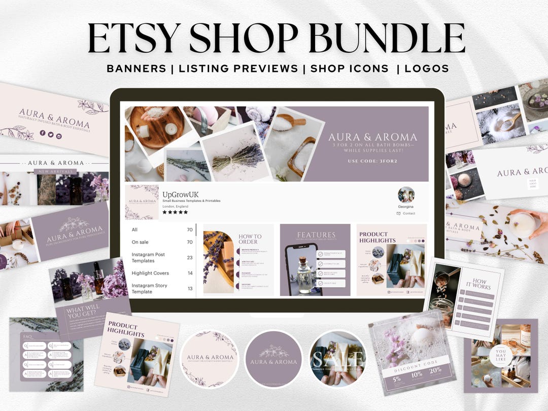 Etsy Shop Banners Etsy Shop Kit Templates Etsy Store Banner Etsy Shop ...