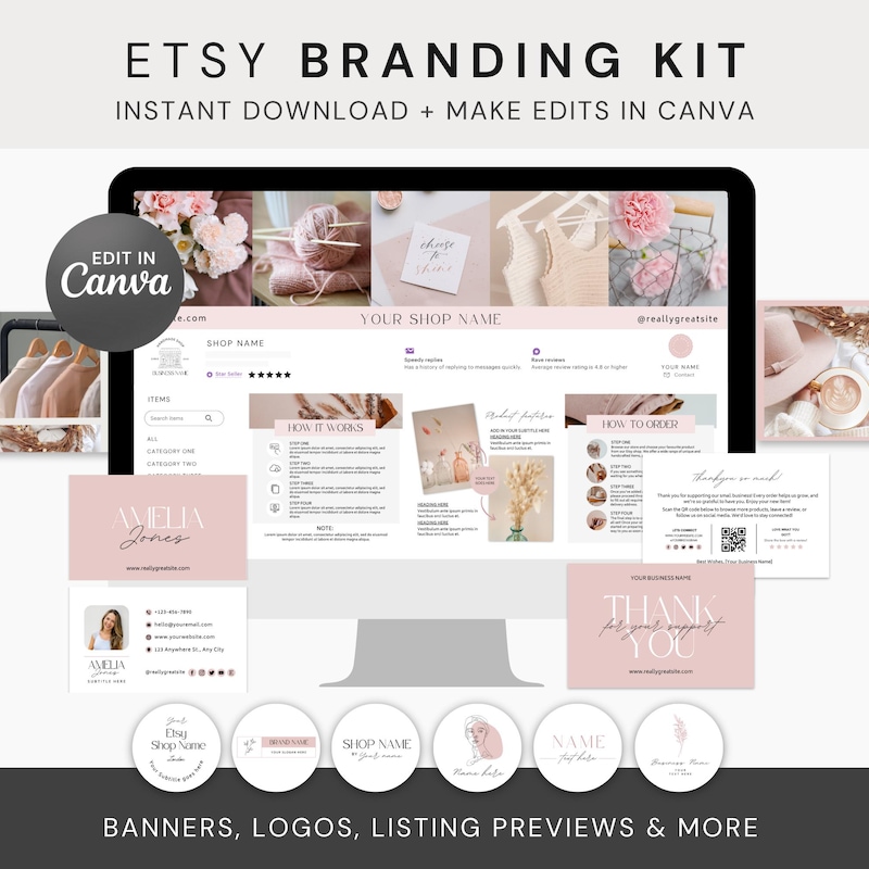 Etsy Shop Logo Kits - Etsy