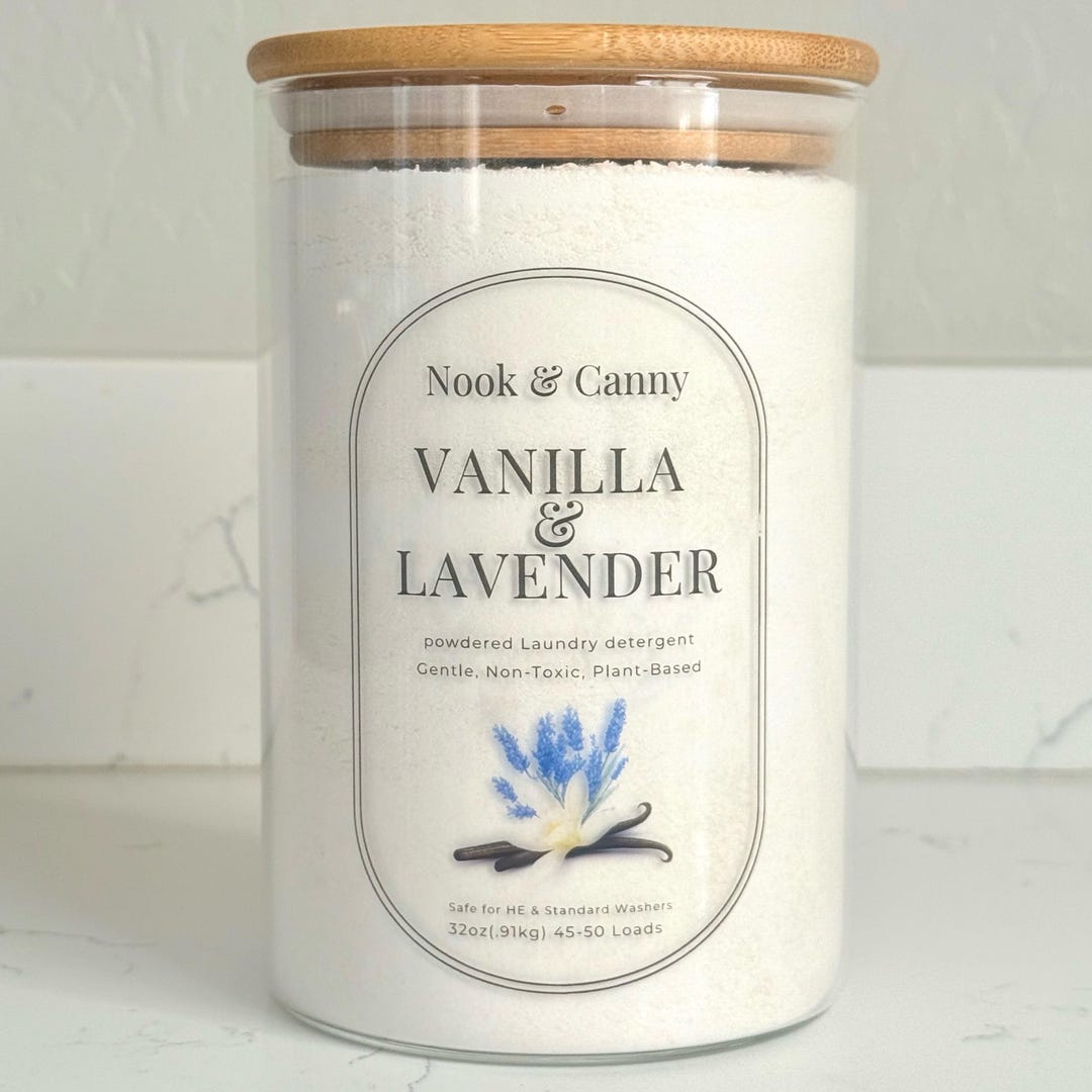 Organic Lavender Vanilla Laundry Powder: Eco-friendly, Gentle Detergent ...