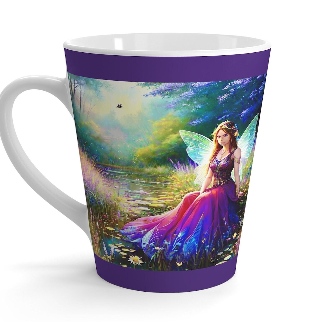 Princess Fairy Mug 12oz Ceramic, Latte Hot or Cold Drinkware ...