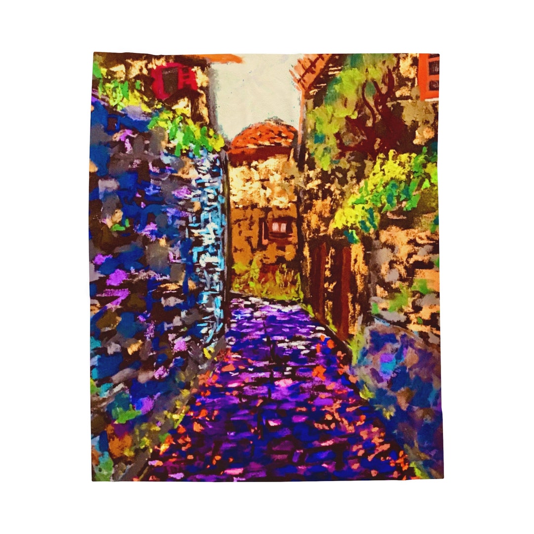 Italian Village Blanket Home Living Bedroom Bed Cover Throw Blanket ...