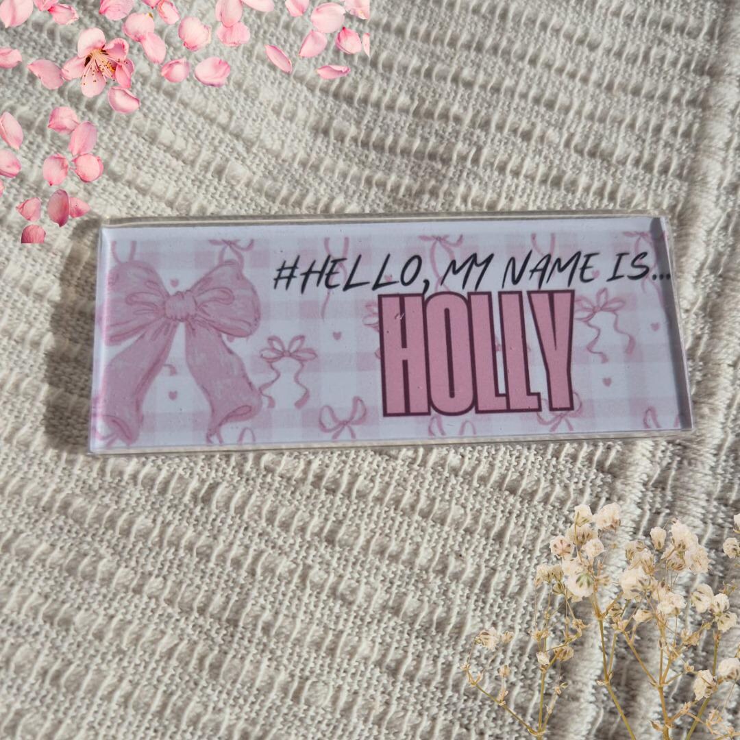 Name Tag, Custom Magnetic ID Badges, ID Pins, Name Tags, Personalized ...