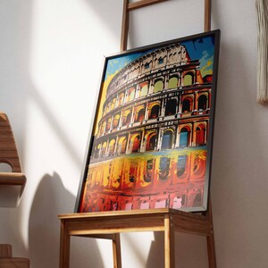 Pop Art Posters: Vibrant Pack of New Wonders of the World - Modern Wall ...
