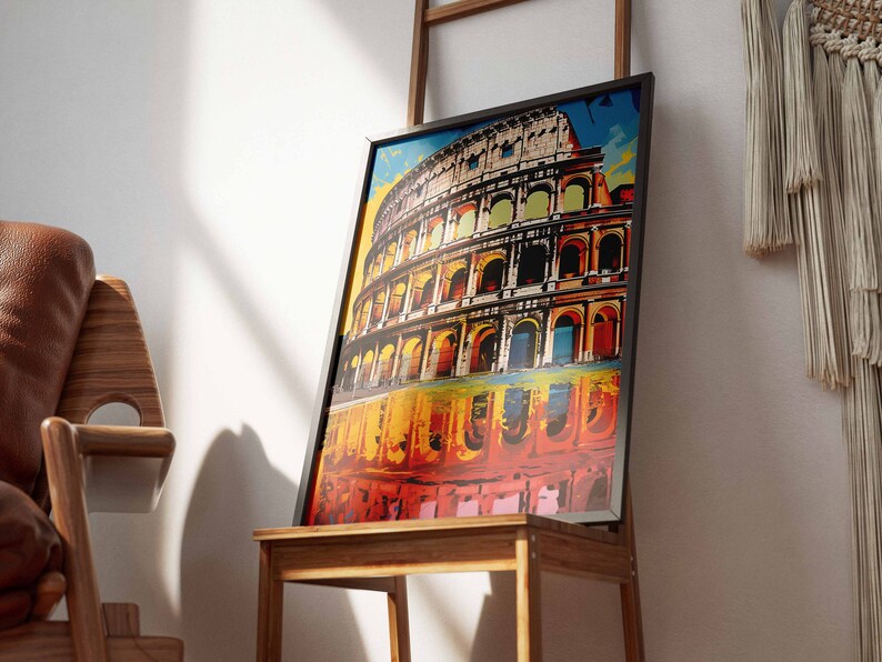 Pop Art Posters: Vibrant Pack of New Wonders of the World - Modern Wall ...
