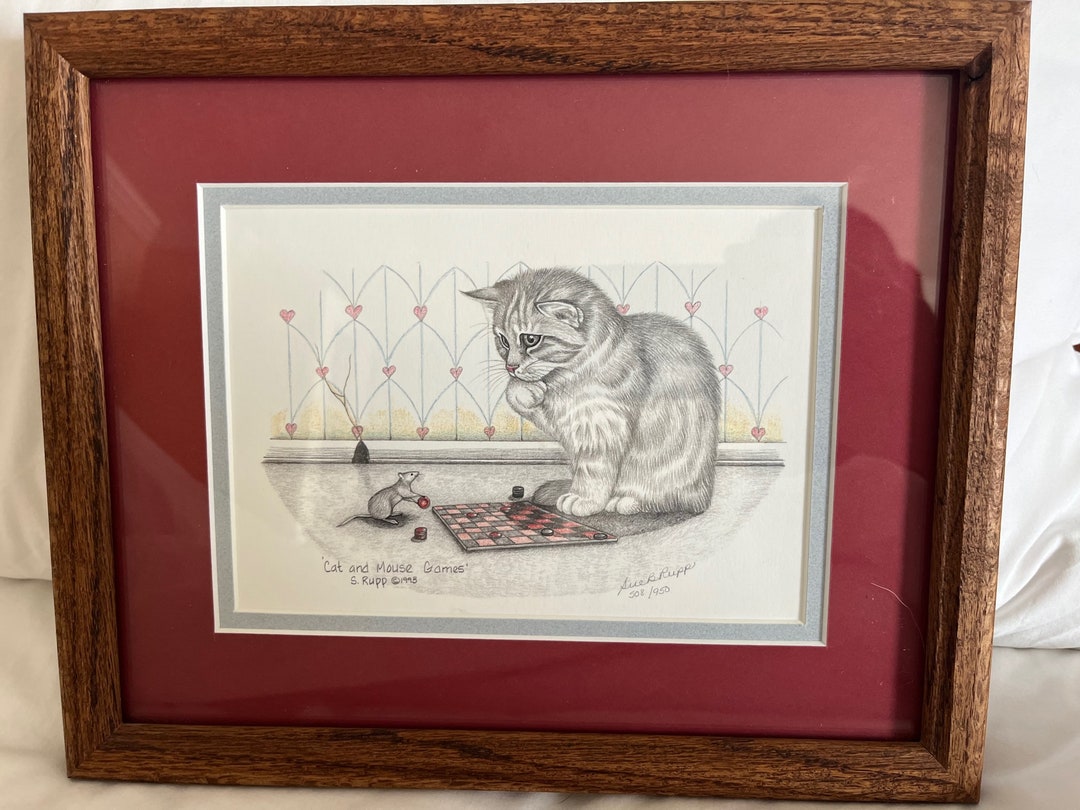 Sue B Rupp : Cat and Mouse Games - Etsy