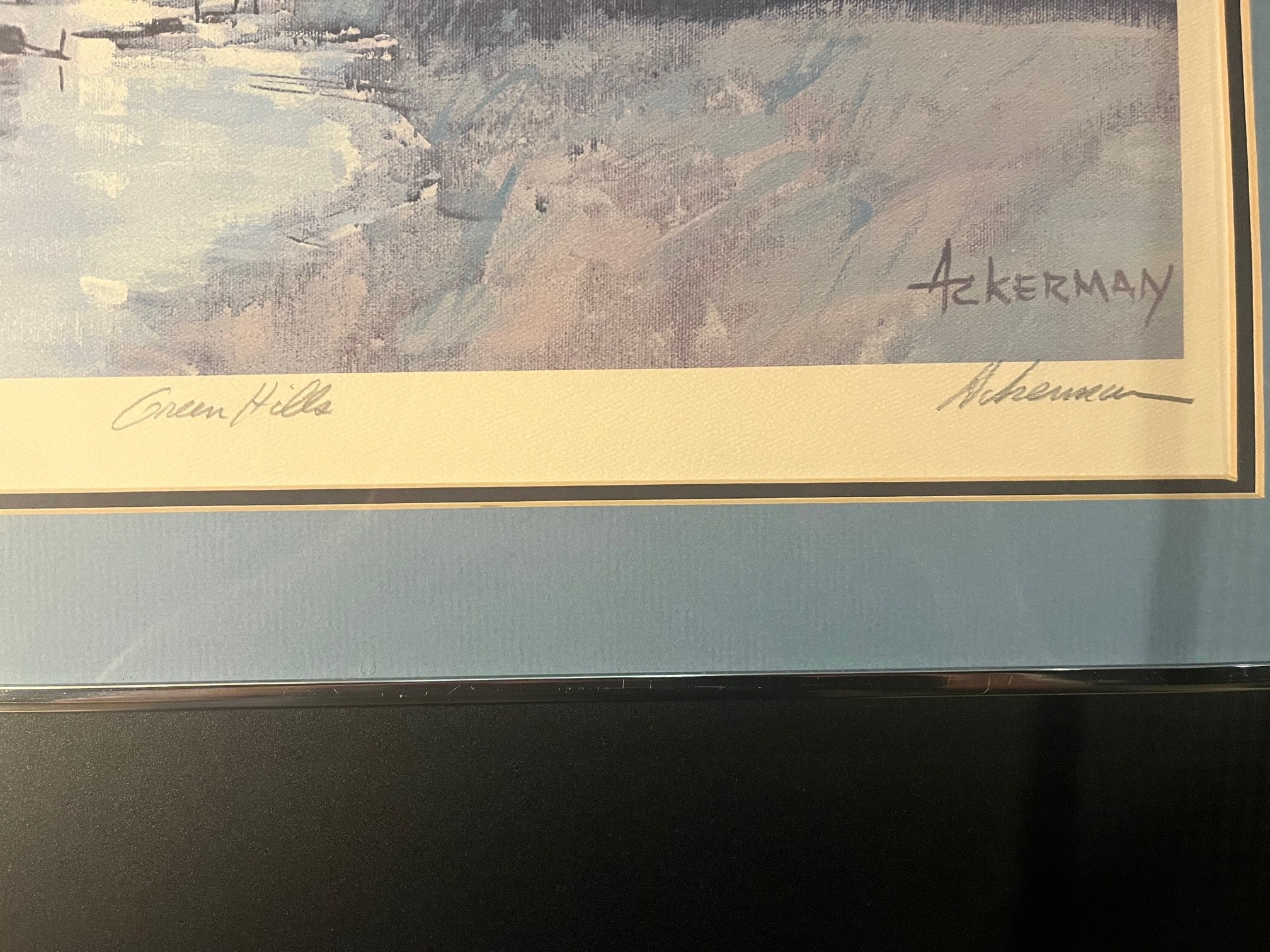 Gary Ackerman , Limited Edition Signed Number Lithograph 88/1500 Titled ...