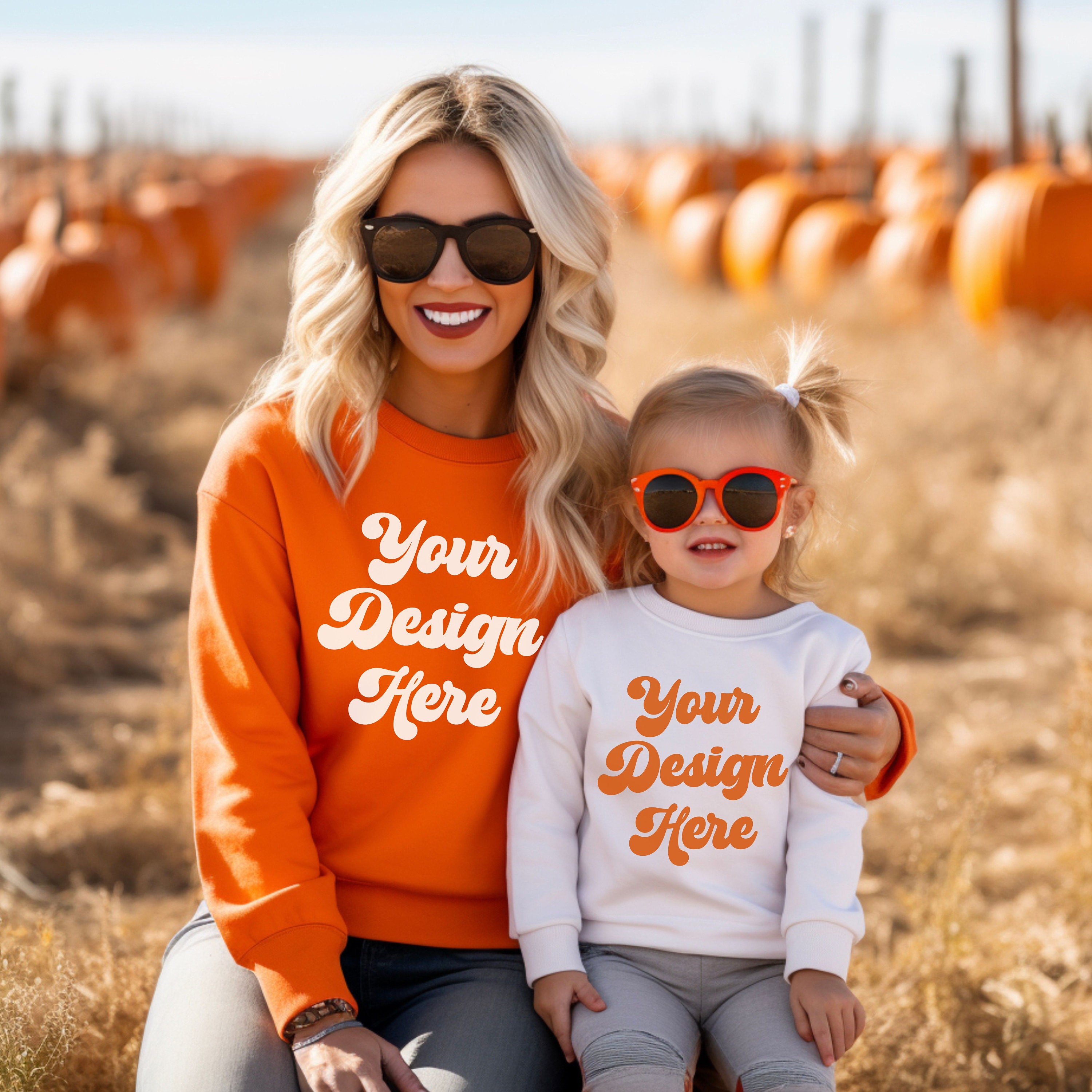 Mommy and Me Mockup, Fall Mommy and Me Mock, Family Mock, Mama and Mini ...