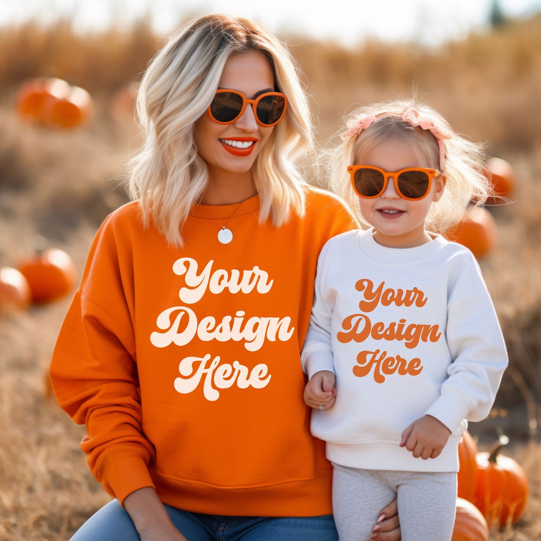 Mommy and Me Mockup, Fall Mommy and Me Mock, Family Mock, Mama and Mini ...